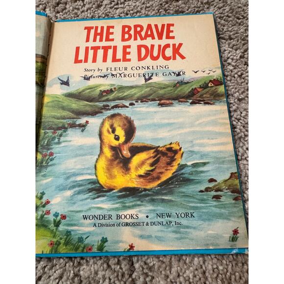 Treasure Books | Other | The Brave Little Duck Vintage Childrens Book ...
